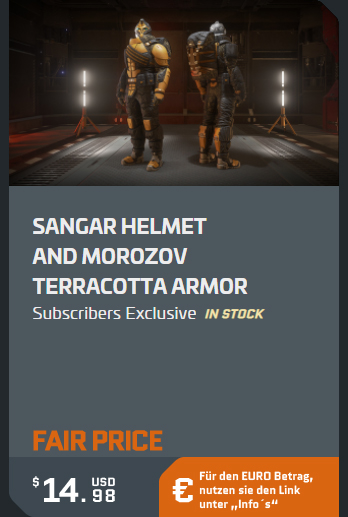 Buy Sangar Helmet and Morozov Terracotta Armor at Star-Hangar.com